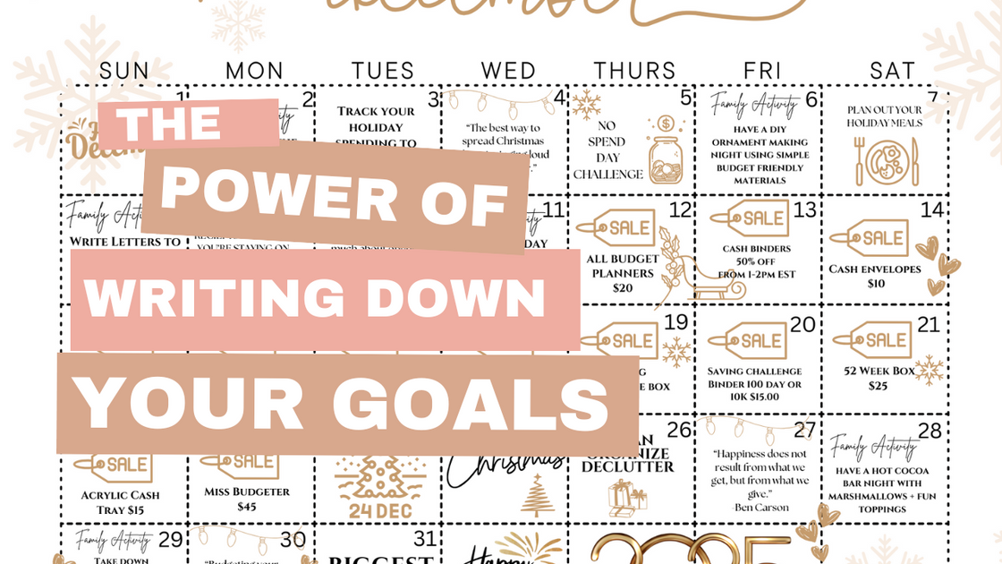 The Power of Writing Down Your Goals – Christina Loves Planning